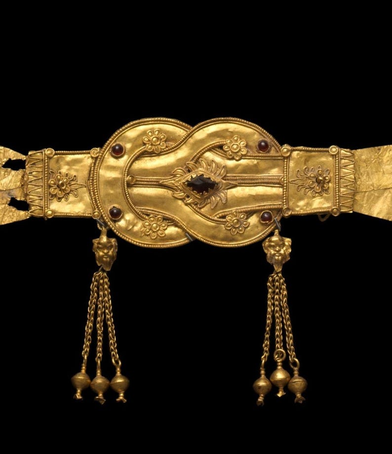 A Matched Pair of Greek Herakles Knot Brooches - 3rd Century BC ...