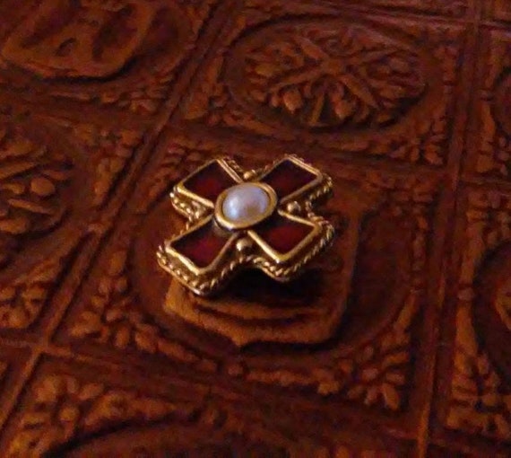 Frankish 5th to 6th Century Cross -Museum Reproduction - Gem