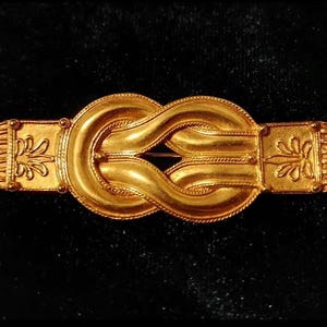 A Matched Pair of Greek Herakles Knot Brooches - 3rd Century BC ...