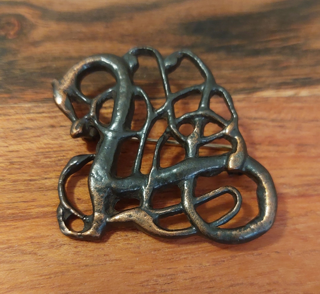 Viking Brooch 11th Century in the Urnes Style - Museum Reproduction - Etsy