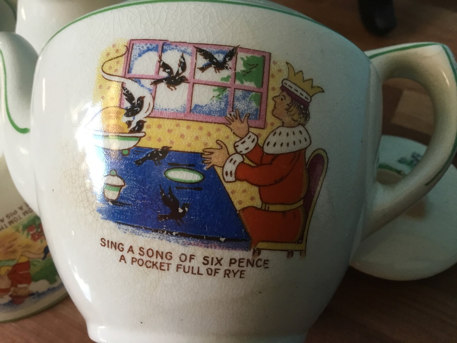 Nursery Rhyme Tea Set: teapot 3.25 high jug bowl | Etsy