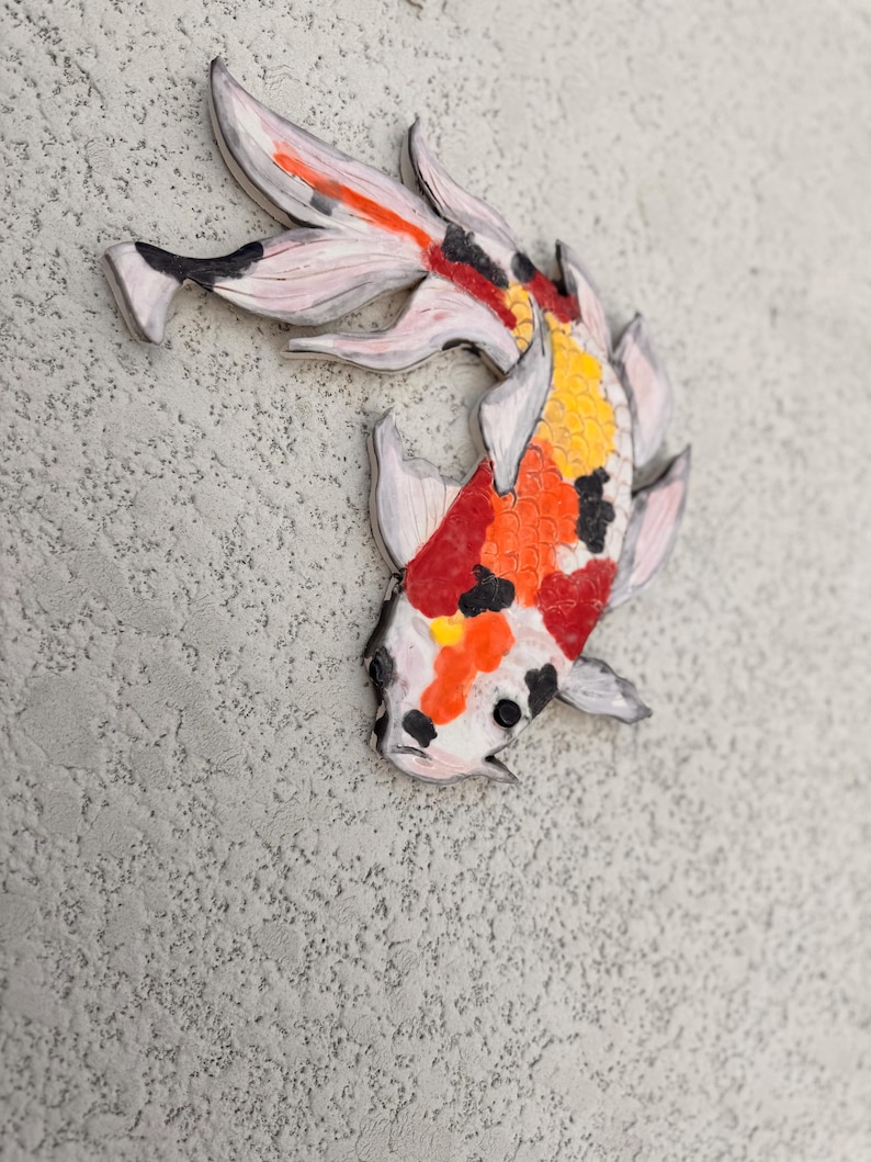 Handmade Ceramic Koi Fish Tile: Pool Mosaic, Bathroom Mosaic, Wet and ...