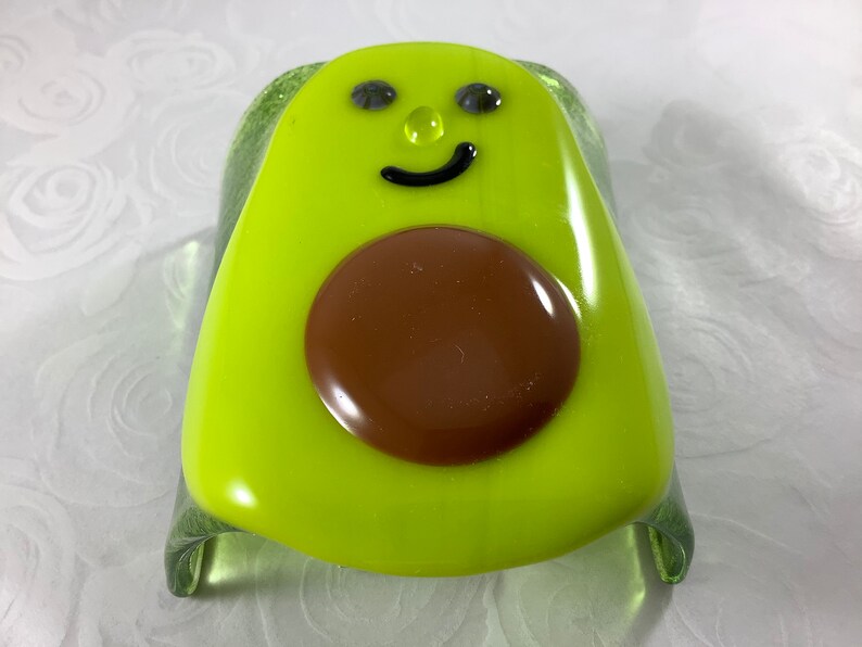 Avocado Fused Glass Plug in Fruit Night Light Outlet Sconce | Etsy