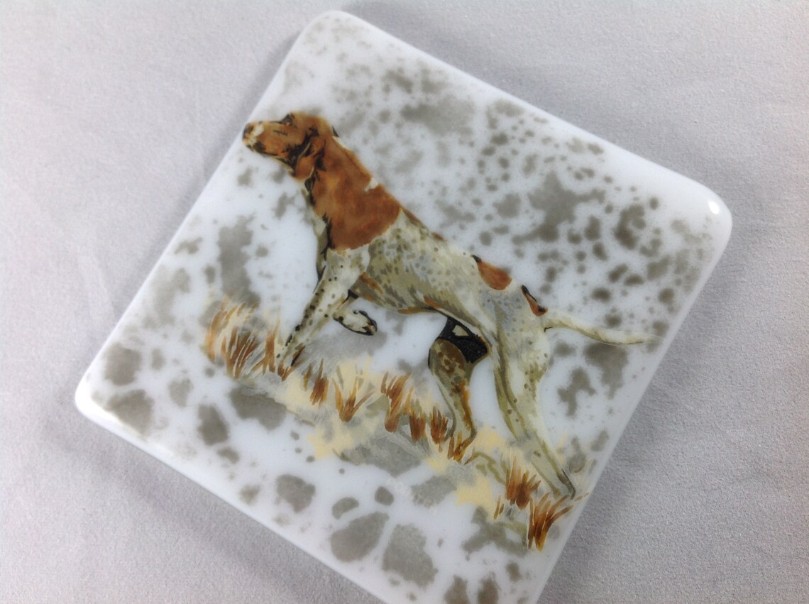 English Pointer Fused Glass Plug in Night Light or Changeable | Etsy