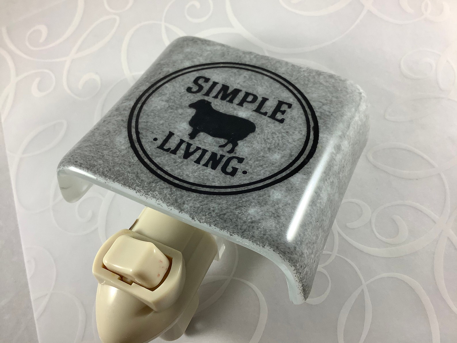 Sheep Fused Glass Plug in Farmhouse Decor Night Light With | Etsy