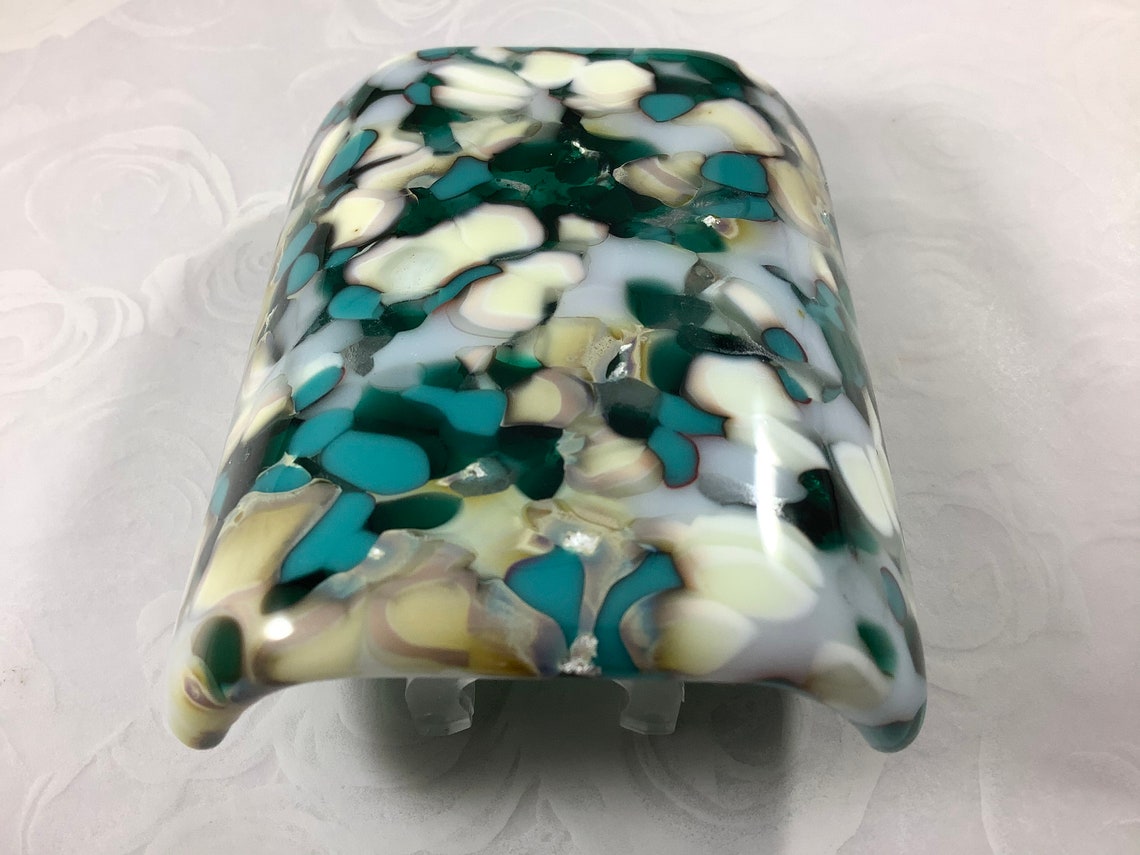 Reactive Frit Fused Glass Glass Plug in Night Light - Etsy