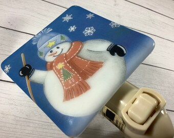 Snowman Night Light - Etsy