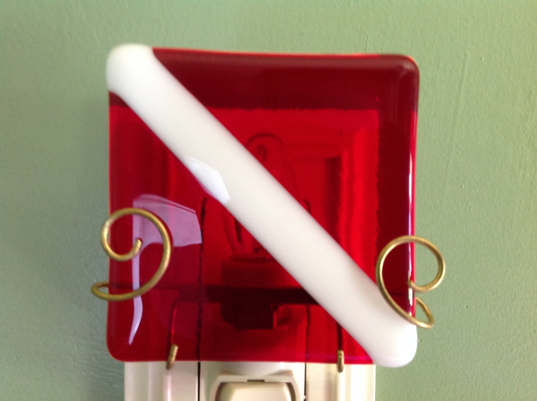 Diver Down Fused Glass Flag Decorative Night Light or - Etsy
