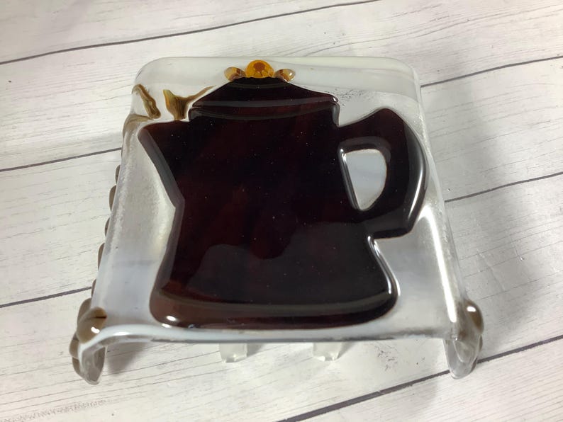 Coffee Pot Fused Glass Plug in Kitchen Night Light Outlet Sconce - Etsy