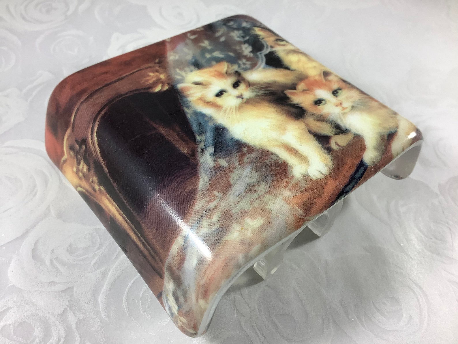 Playful Cats Fused Glass Plug in Night Light Outlet Sconce - Etsy