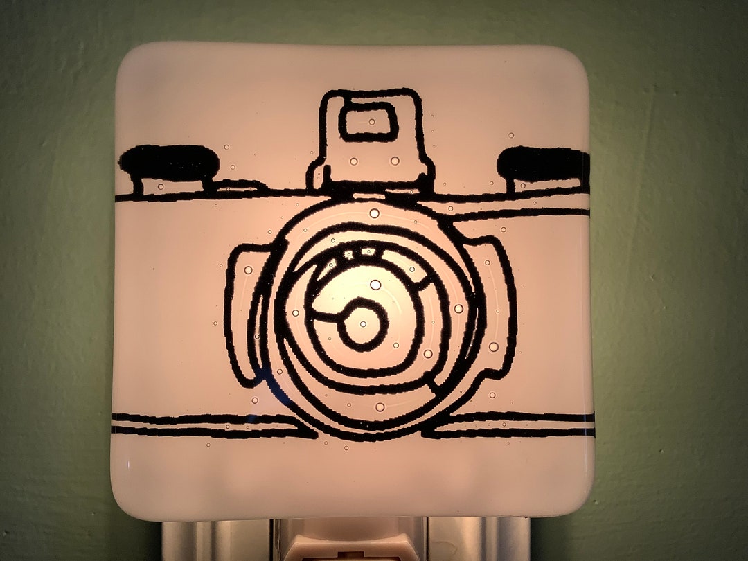BARGAIN SALE Camera Fused Glass Photographer Night Light - Etsy