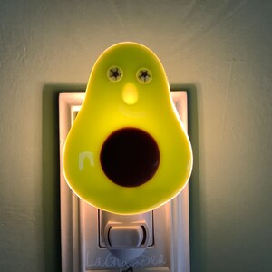 1 Avocado Fused Glass Plug in Fruit Night Light - Etsy