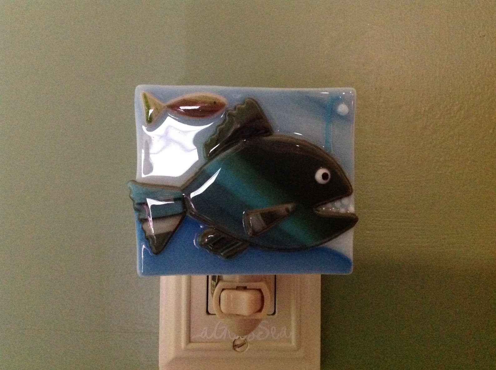 1 Anglerfish Under the Sea Crazy Fish Unique Fish Fused Glass - Etsy