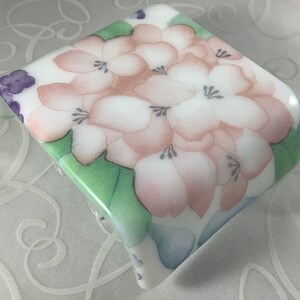 Hydrangea Fused Glass Plug In Flower Night Light with Draped | Etsy