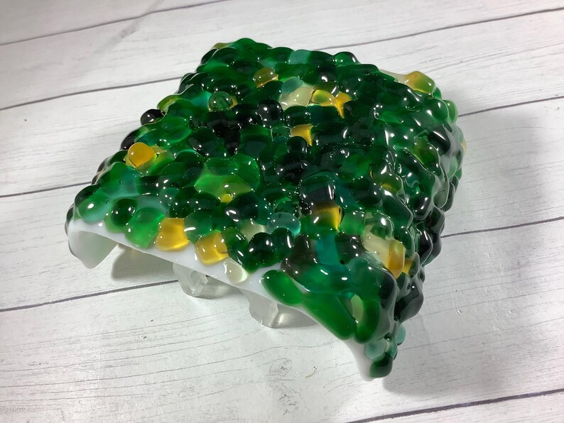 Aisling Fused Glass St Patty's Colors Green Plug in Frit Night Light ...