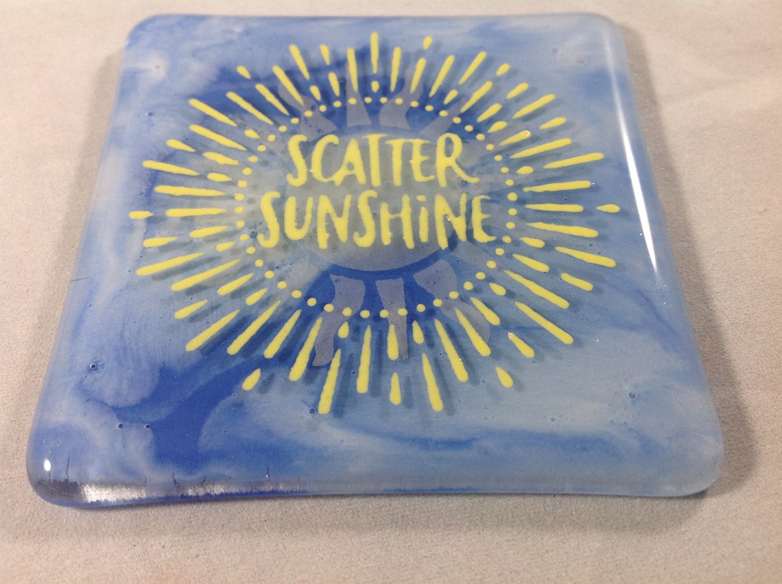 Scatter Sunshine Plug in Night Light Made With Fused Glass or - Etsy