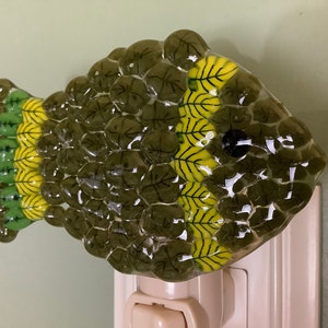 1 Millefiori Fish Fused Glass Plug in Night Light - Etsy