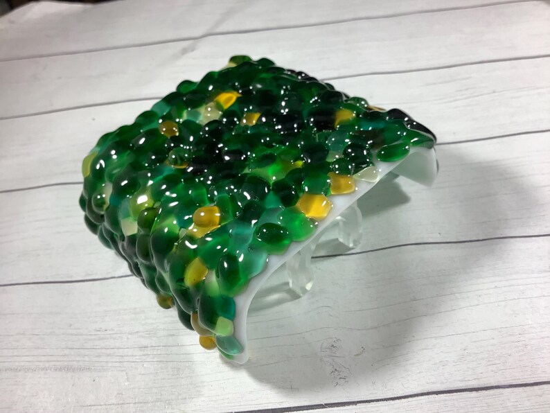 Aisling Fused Glass St Patty's Colors Green Plug in Frit Night Light ...