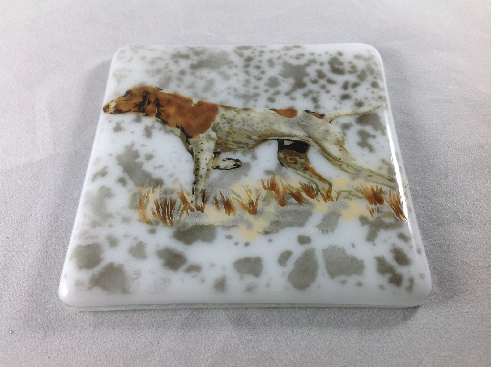 English Pointer Fused Glass Plug in Night Light or Changeable - Etsy