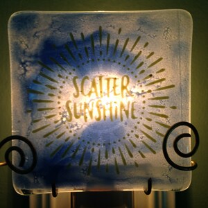 Scatter Sunshine Plug in Night Light Made With Fused Glass or - Etsy