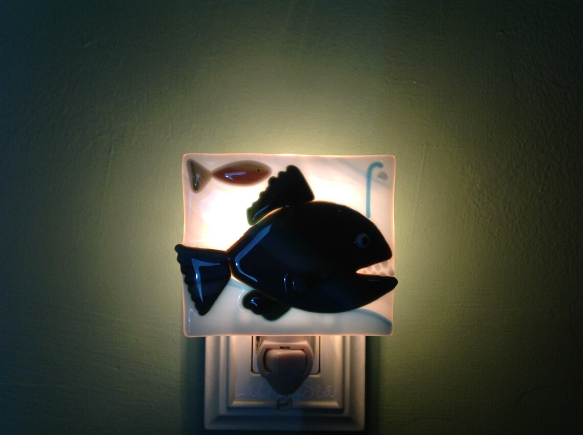 1 Anglerfish Under the Sea Crazy Fish Unique Fish Fused Glass - Etsy