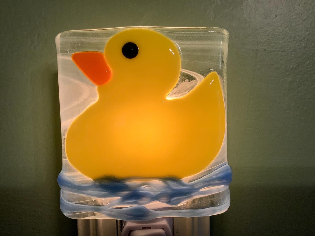 Rubber Duck Fused Glass Plug in Wall Night Light - Etsy