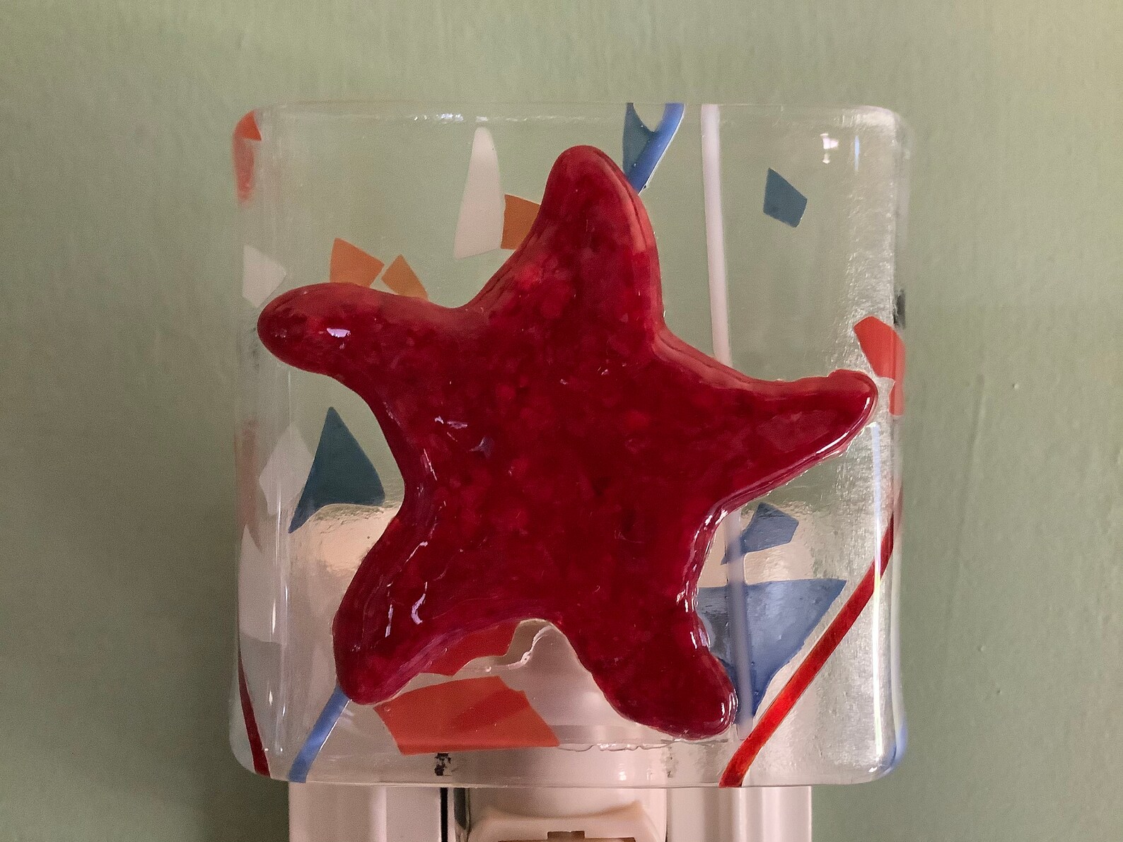 Starfish Fused Glass Plug in Beach Night Light Mini Outlet - Etsy