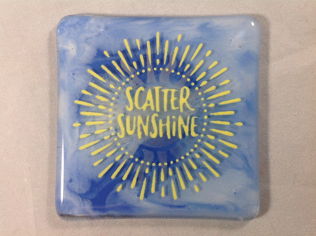 Scatter Sunshine Plug in Night Light Made With Fused Glass or - Etsy
