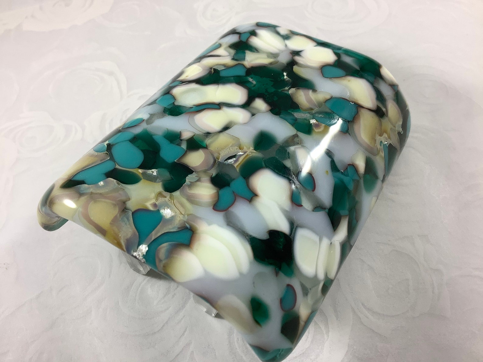 Reactive Frit Fused Glass Glass Plug in Night Light - Etsy