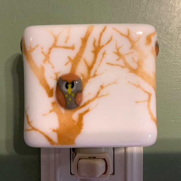 Owl Fused Glass - Etsy
