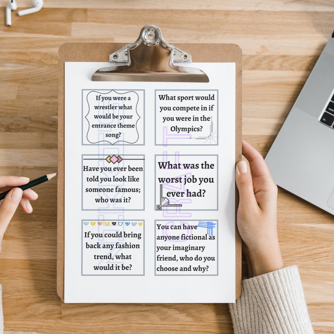 Laminated Icebreaker Team Building Cards, Fun Party Game for Game Night ...