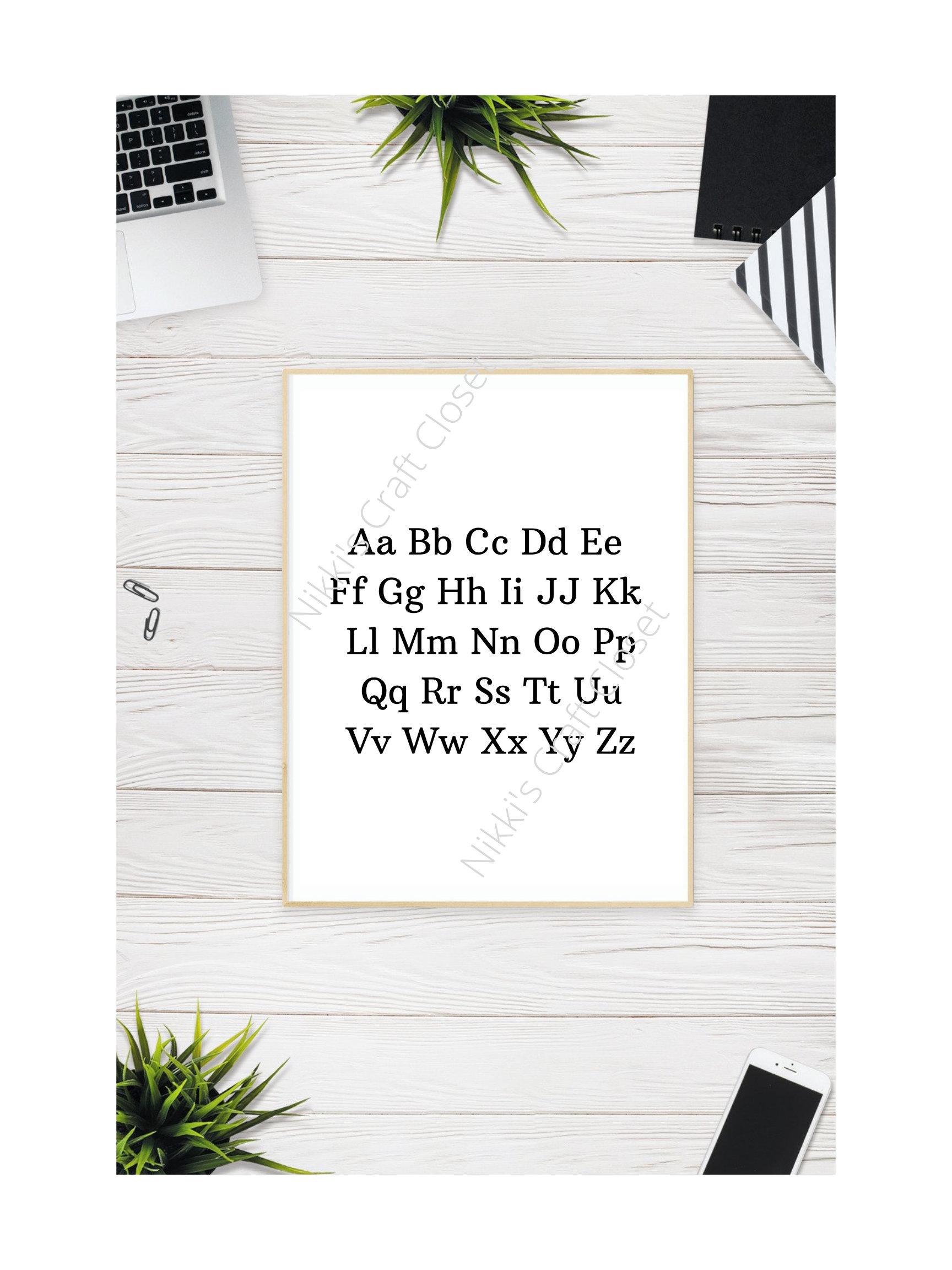 Printable Alphabet Sign, Baby Alphabet Wall Print, Baby Toddler Nursery ...