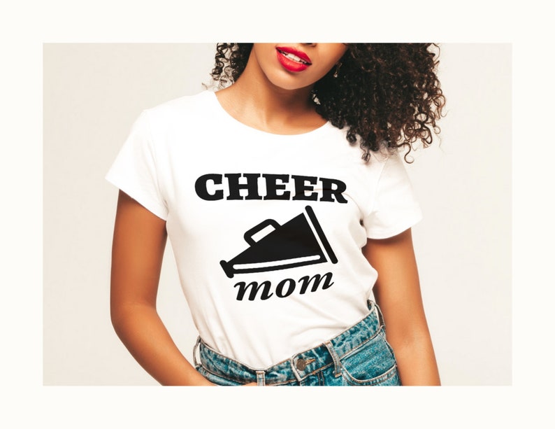 Cheer SVG Cut Files, Cheerleader PNG, Cheer Mom Shirt Design, Set of ...
