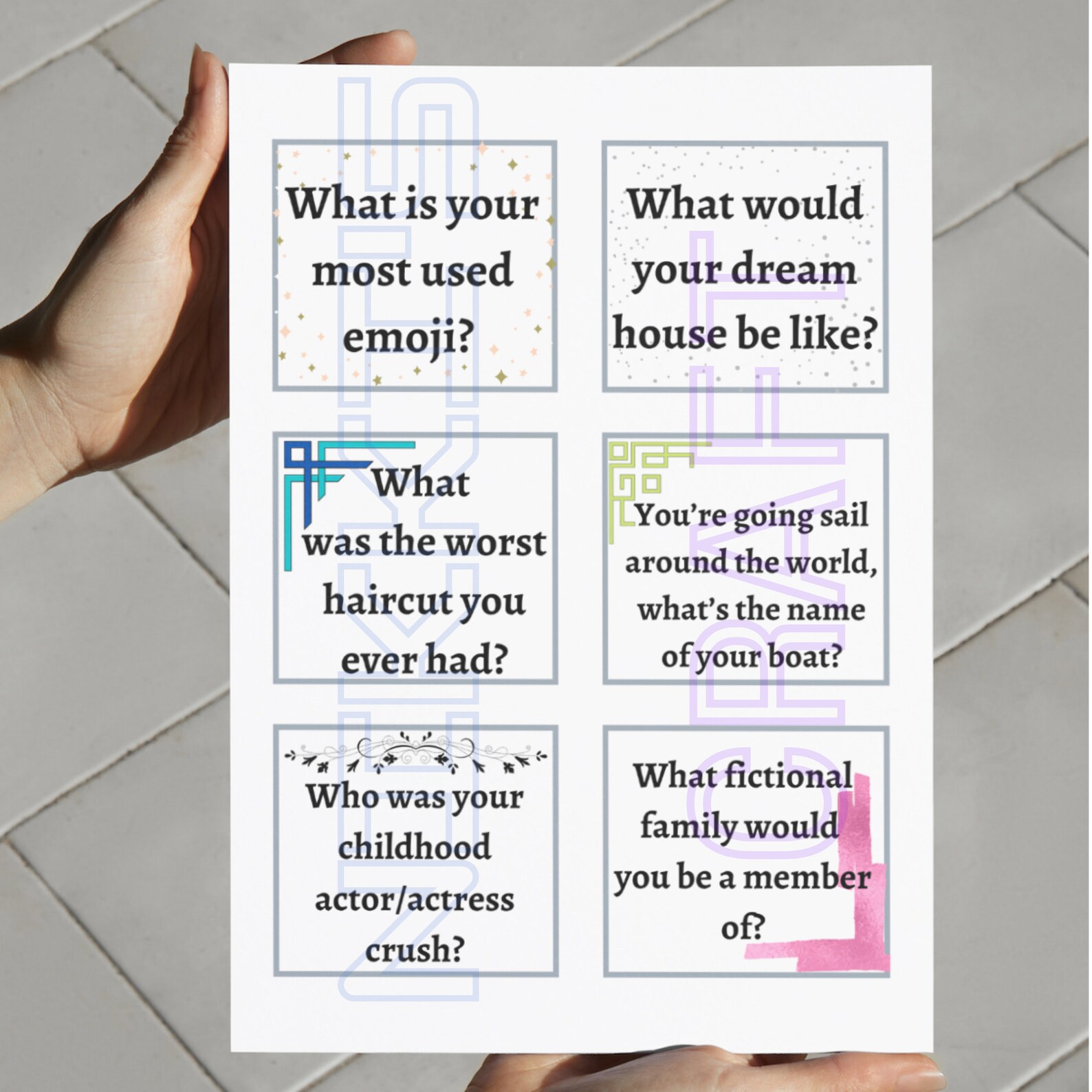 Laminated Icebreaker Team Building Cards, Fun Party Game for Game Night ...