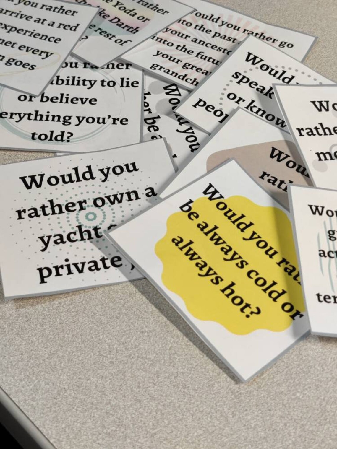 Would You Rather Icebreaker Printable Team Building Cards, Group or ...