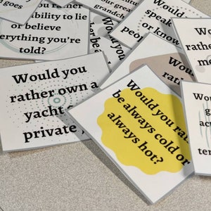 Would You Rather Icebreaker Printable Team Building Cards, Group or ...