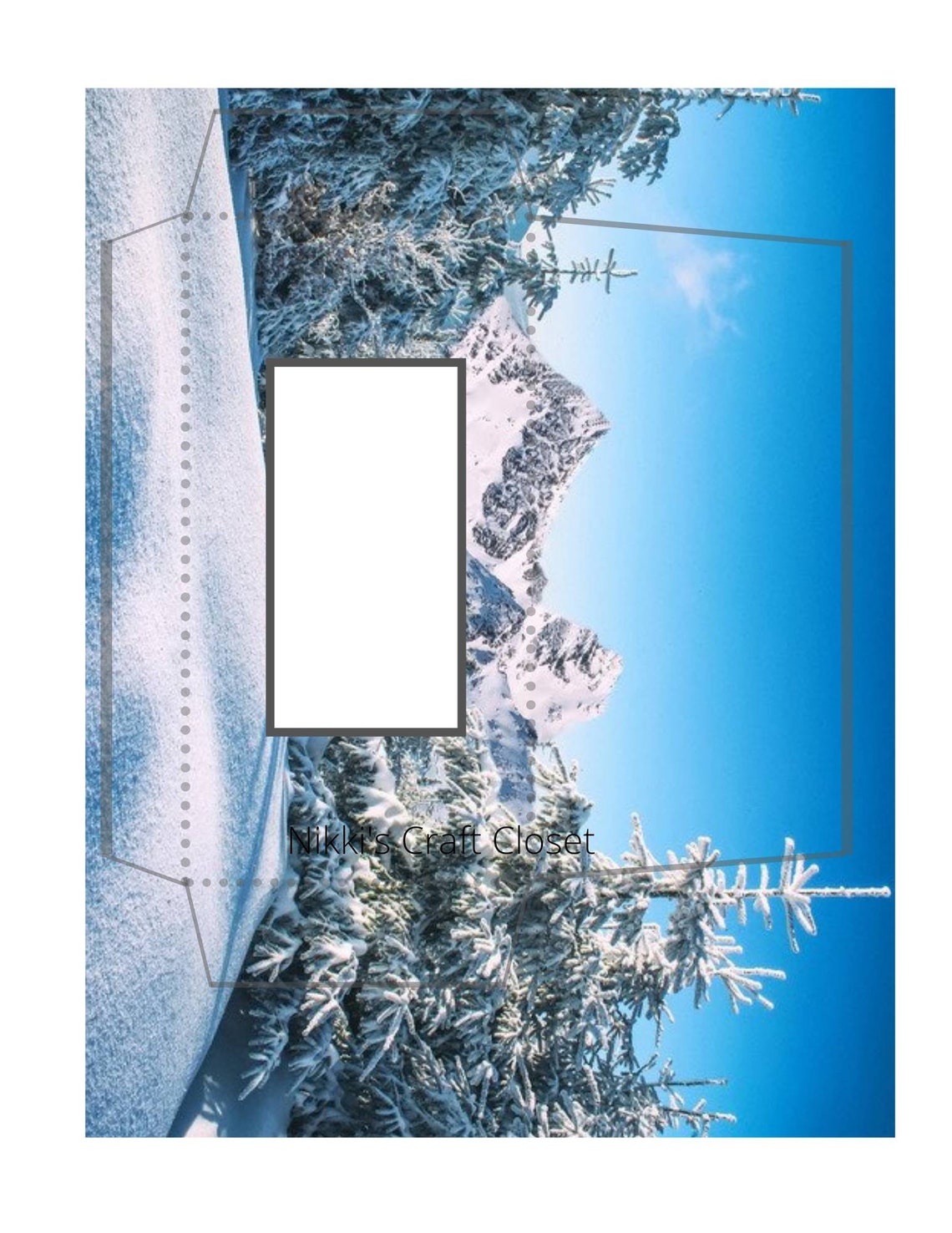 Set of 8 Printable Winter Themed Cash and Coupon Envelopes, Instant ...
