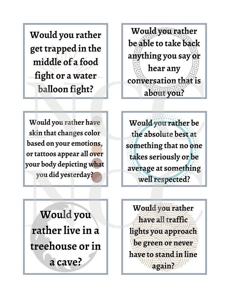 Laminated Icebreaker Team Building Cards, Fun Party Game for Game Night ...