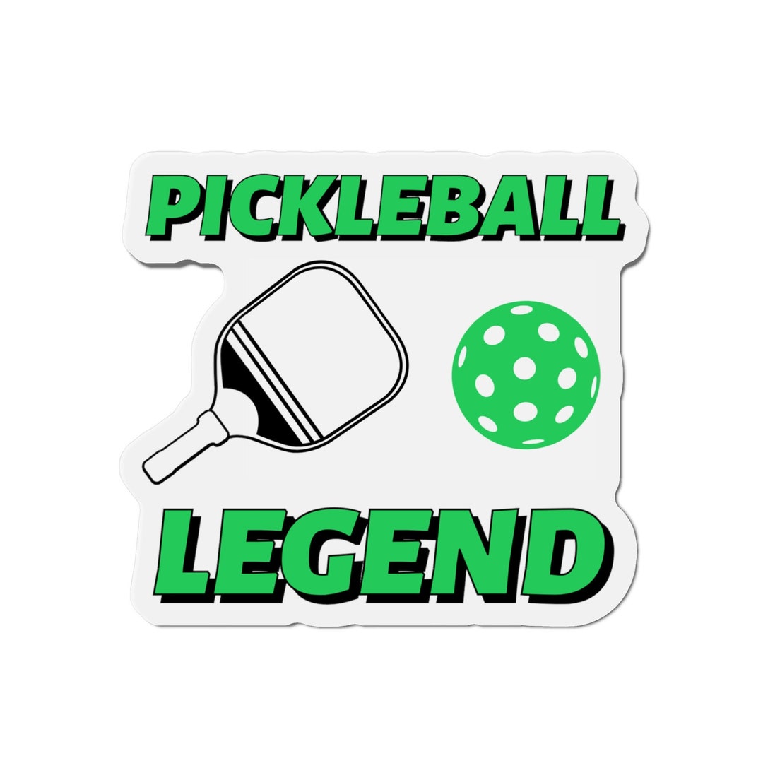 Pickleball Die-cut Fridge Magnet, 4 Inch Large Pickleball Car Magnet ...