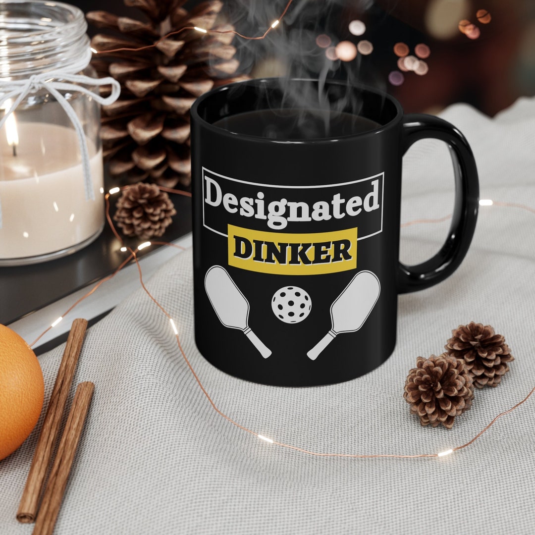 Black Pickleball Coffee Cup, Funny Pickle Ball Saying, Pickleball Gift ...