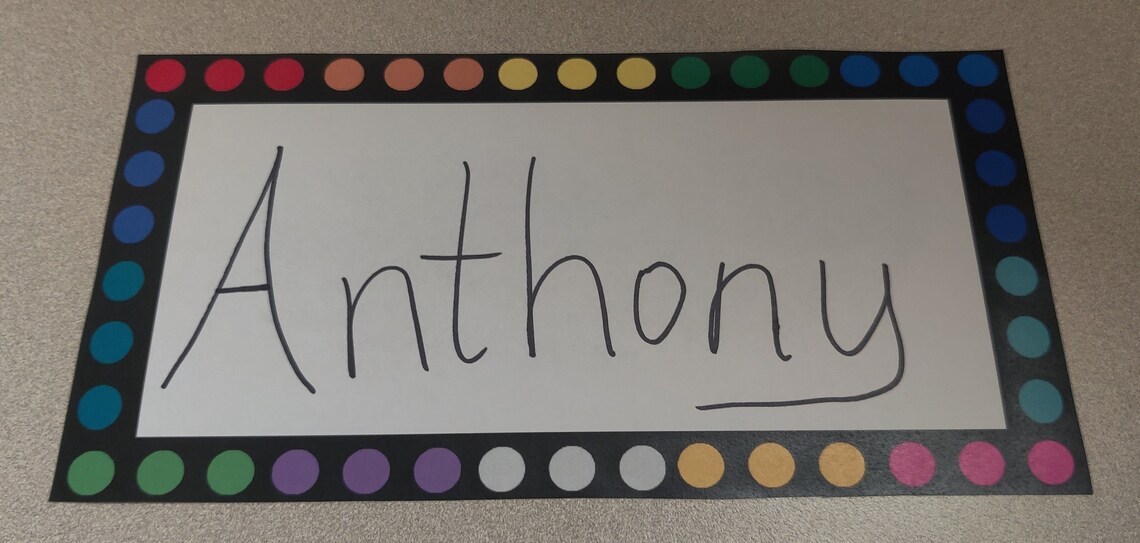 Printable Classroom Name Tag Student Desk Label Office Name - Etsy