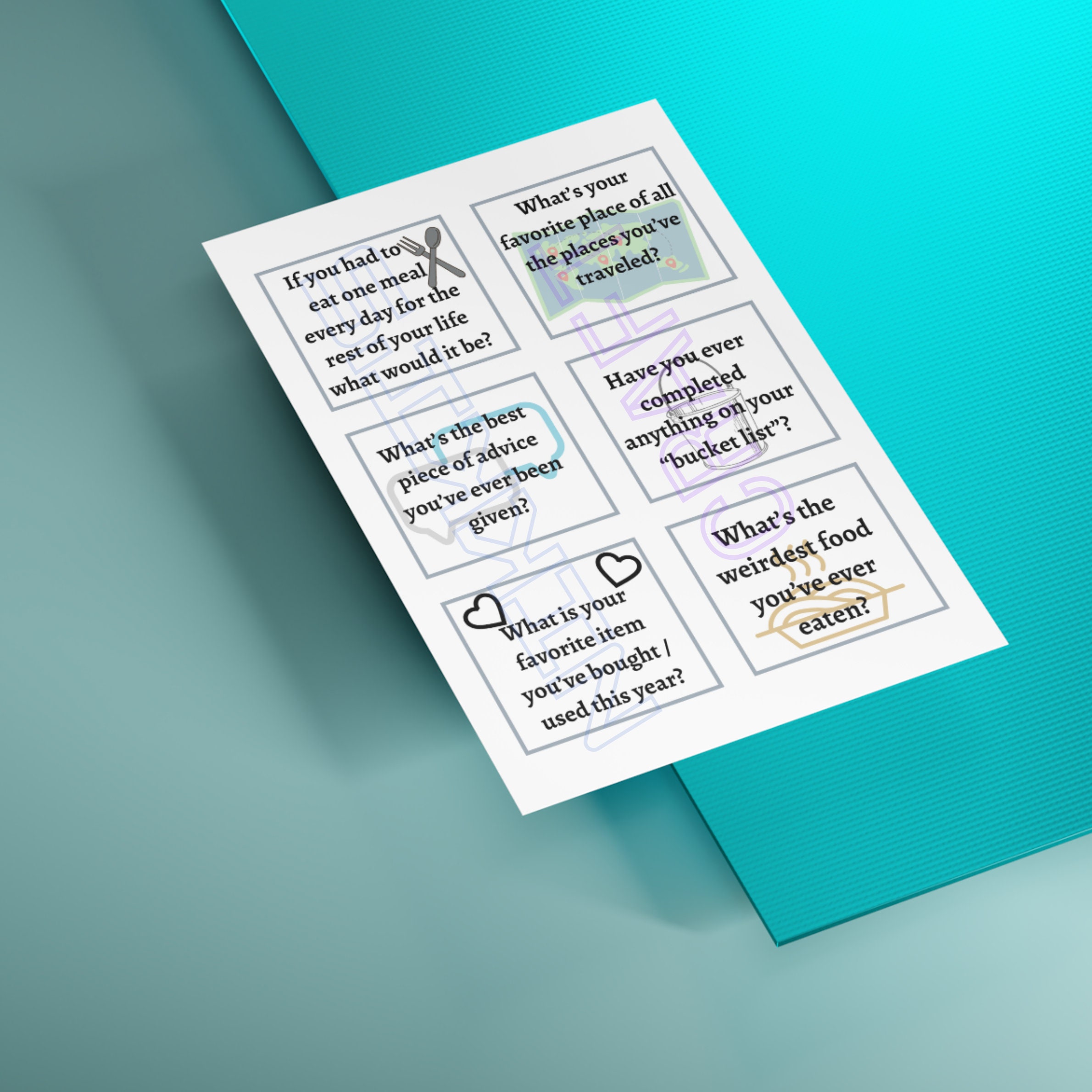 Laminated Icebreaker Team Building Cards Fun Party Game for - Etsy