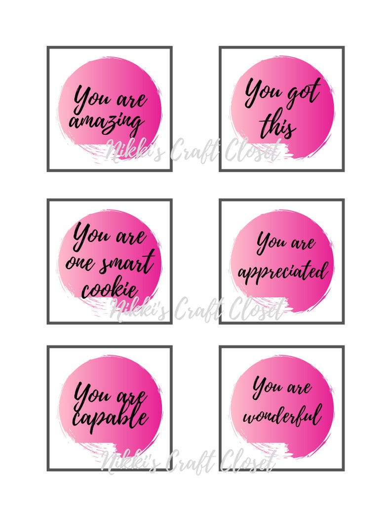 Printable Inspirational Motivational Cards, Affirmation Cards and ...