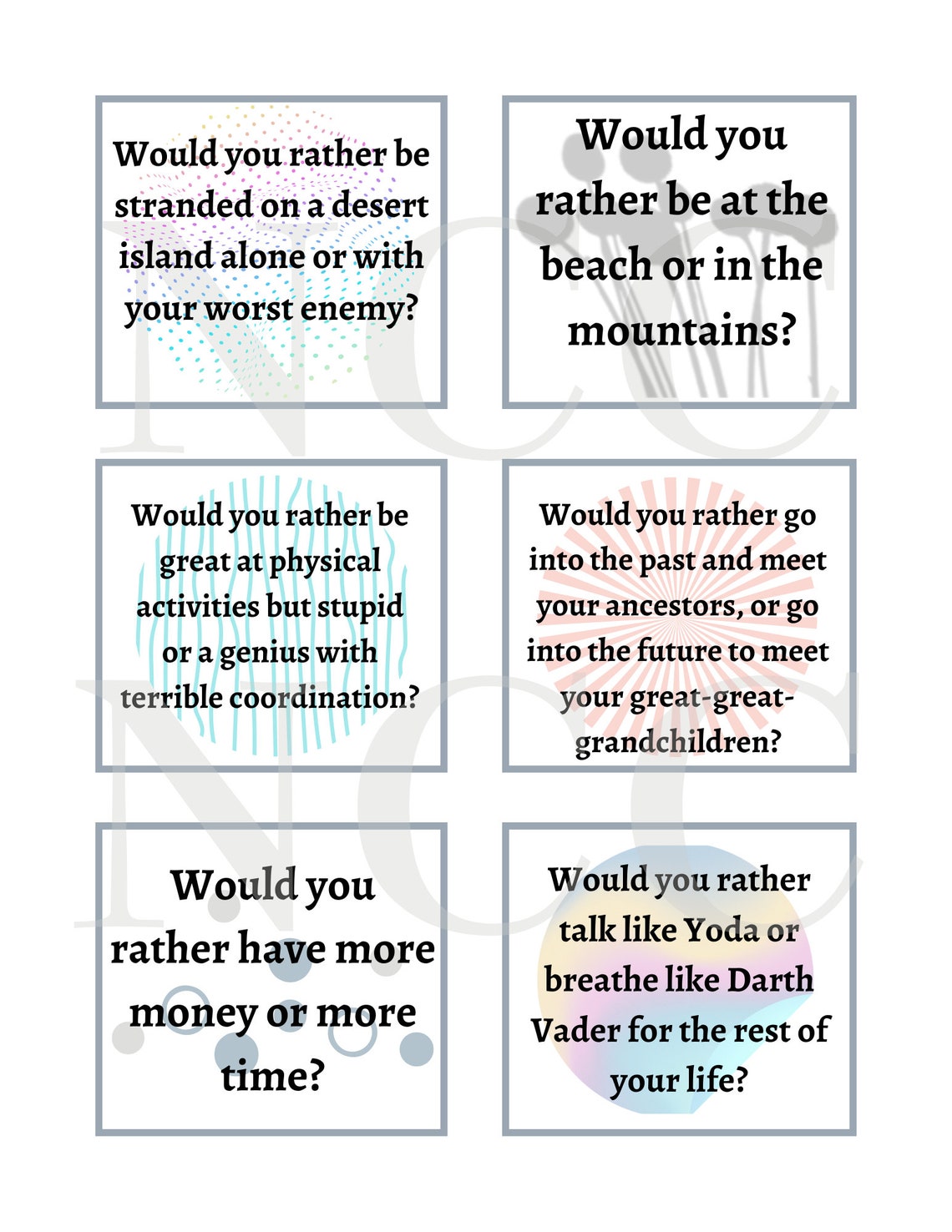 Laminated Icebreaker Team Building Cards, Fun Party Game for Game Night ...