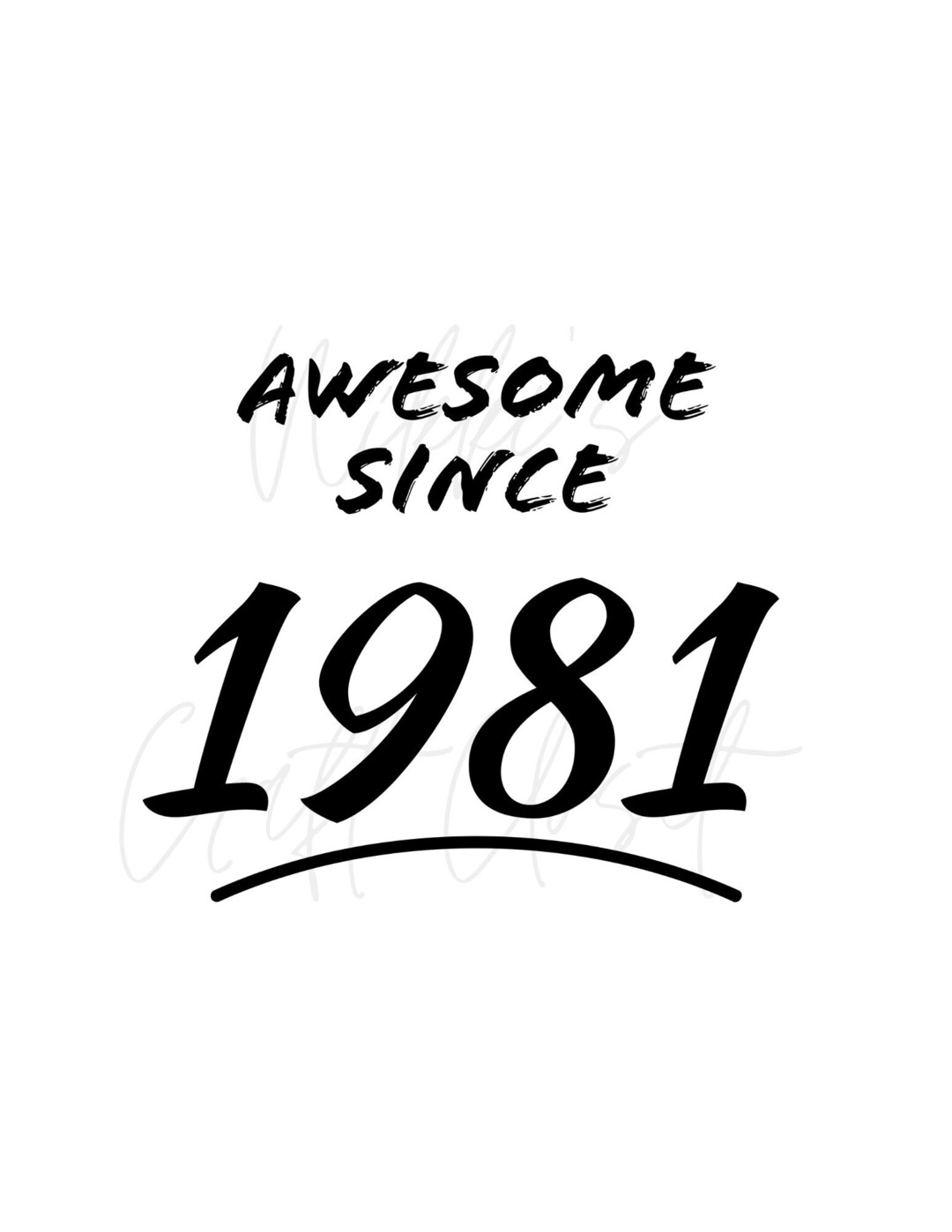 Vintage 1981 Printable SVG Set, 1981 Limited Edition Shirt SVG Designs ...