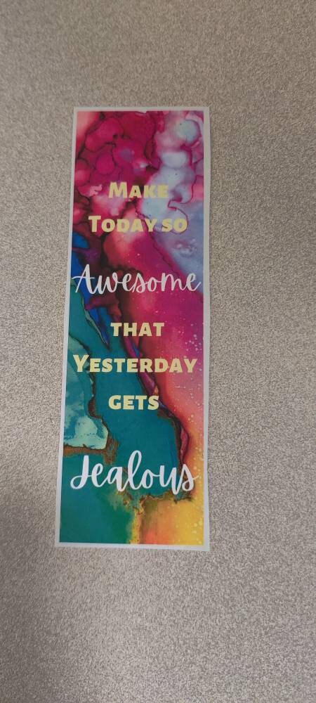 Glam Printable Bookmarks, Inspirational Bookmarks, Positivity Print ...