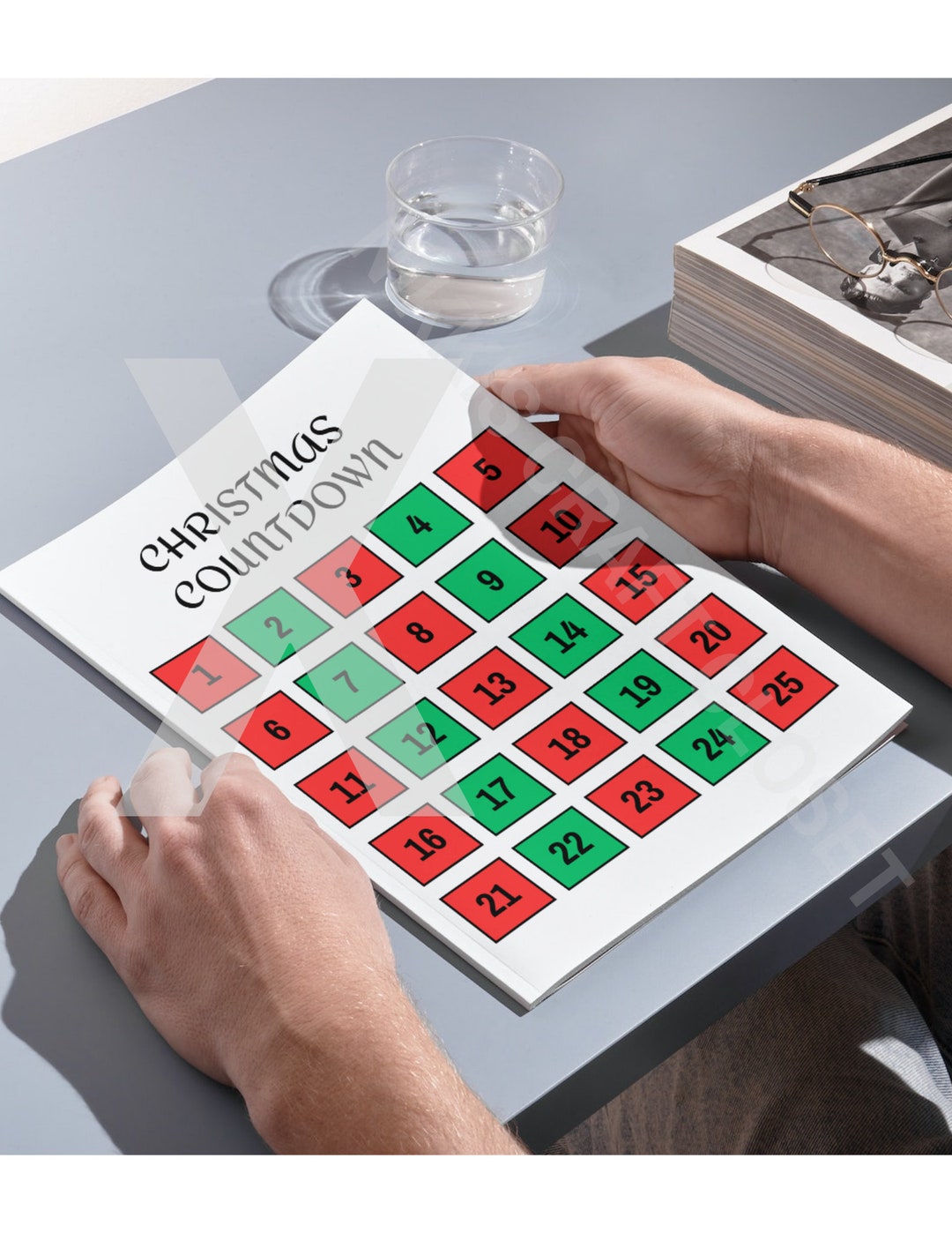 Printable Christmas Countdown Sign, Days Until Christmas Sign, Early ...