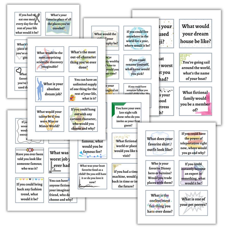 Laminated Icebreaker Team Building Cards, Fun Party Game for Game Night ...