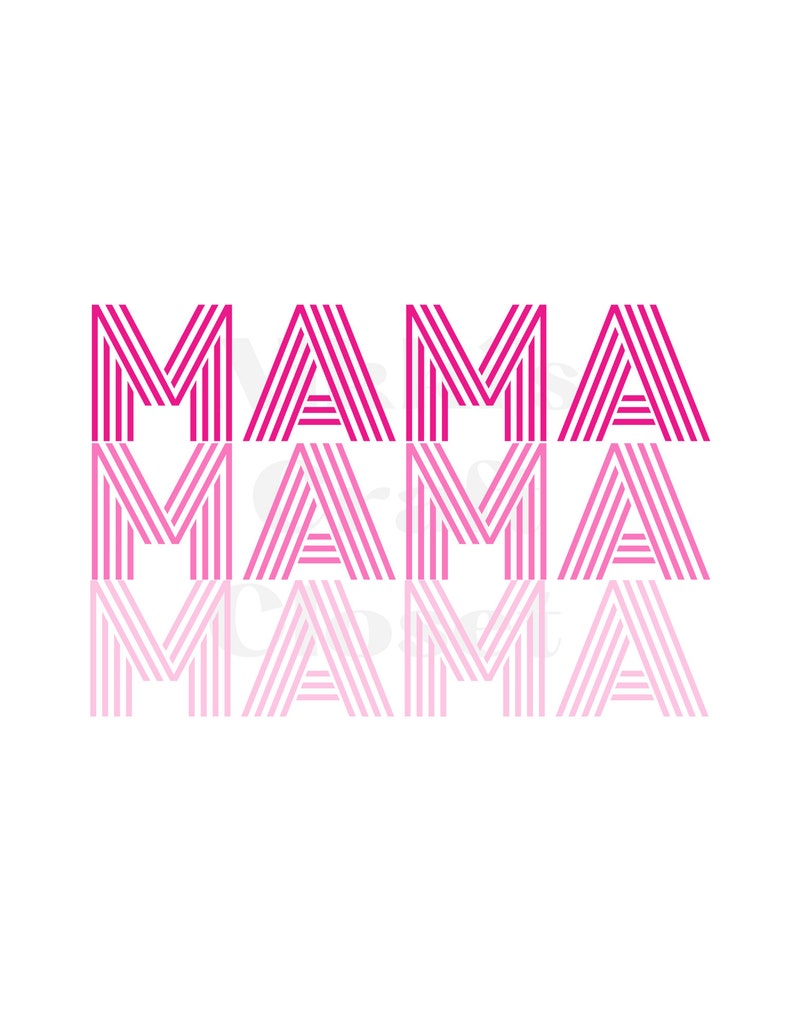 Mom Mama SVG PNG Printable Digital Download Set of Five, Mom Printable ...