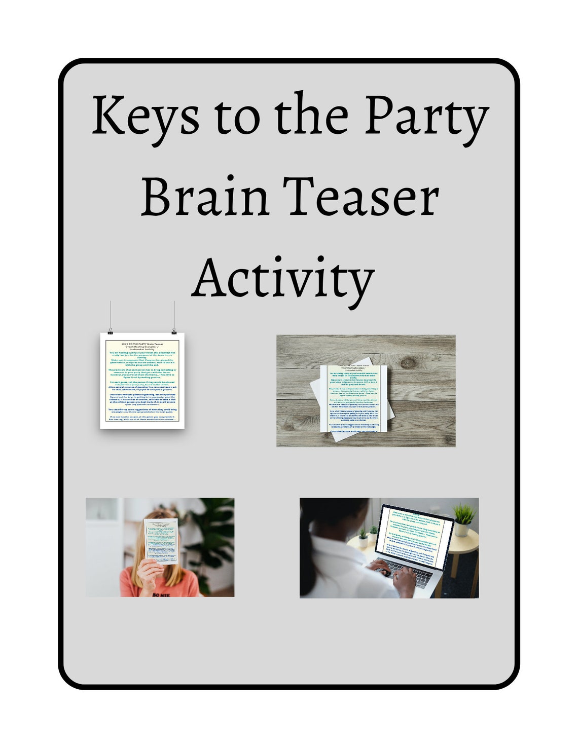 Personalized Printable Icebreaker Activity, Meeting Icebreaker, Brain ...